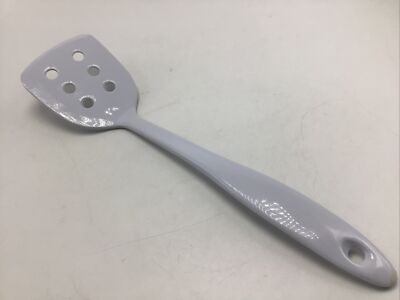 Spatula Melamine Ware White Slotted Flipper Turner Kitchen Utensil Safe ...