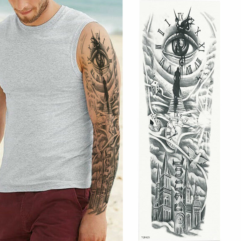 Angel Wing Sleeve Tattoo
