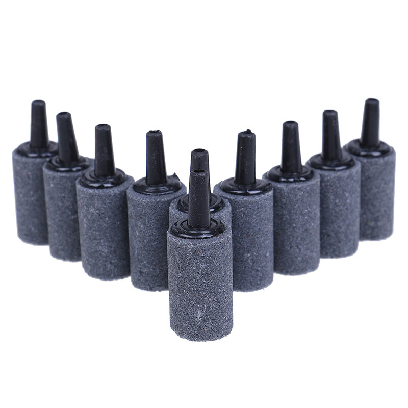 10pcs Cylinder aquarium bubble air stone fish tank aeration aerator ...