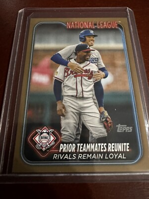 2024 Topps Series 2 #481 National League Gold /2024 Prior Teammates ...