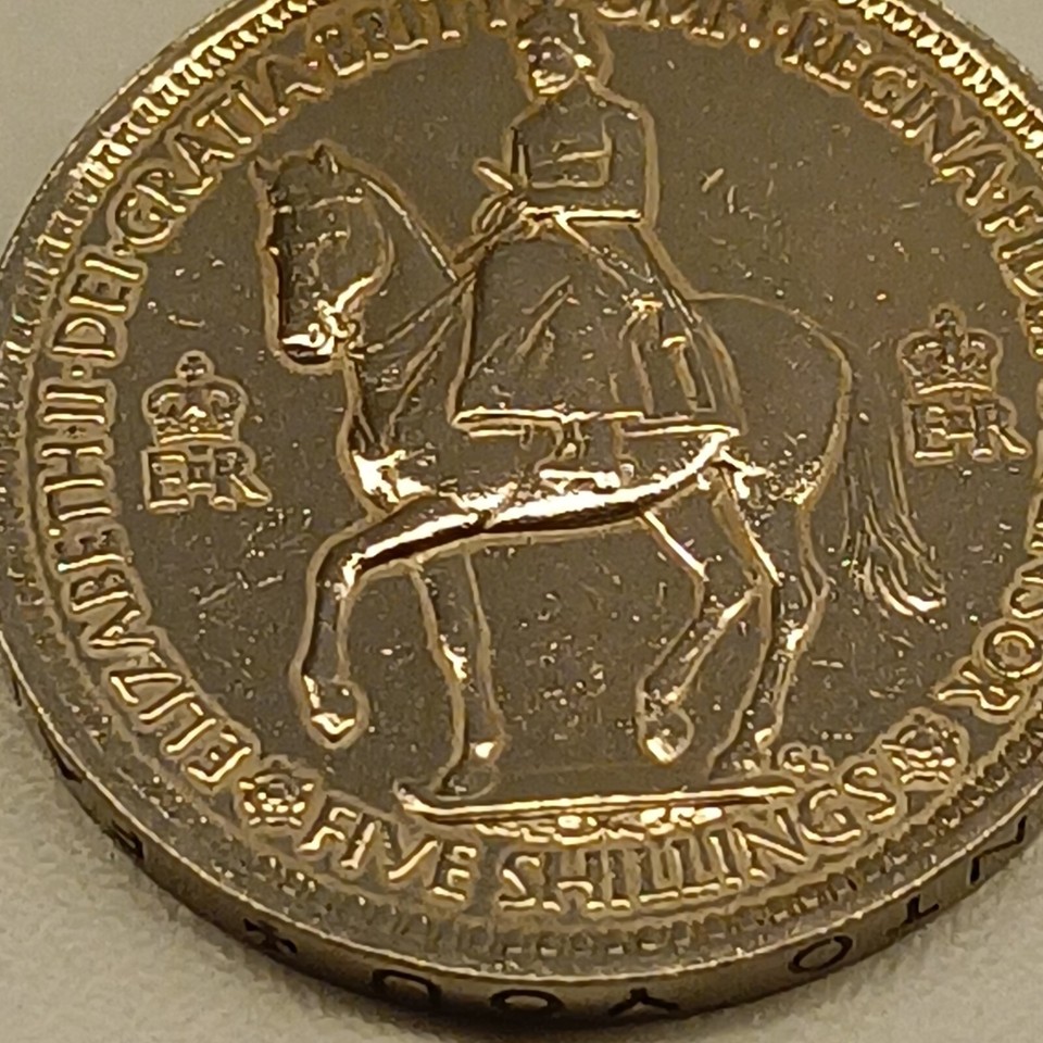 1953 Five Shilling Coin United Kingdom Silver Very Rare | eBay UK