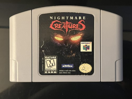 Nightmare Creatures (Nintendo 64 N64) Tested - Authentic Cart Only | eBay