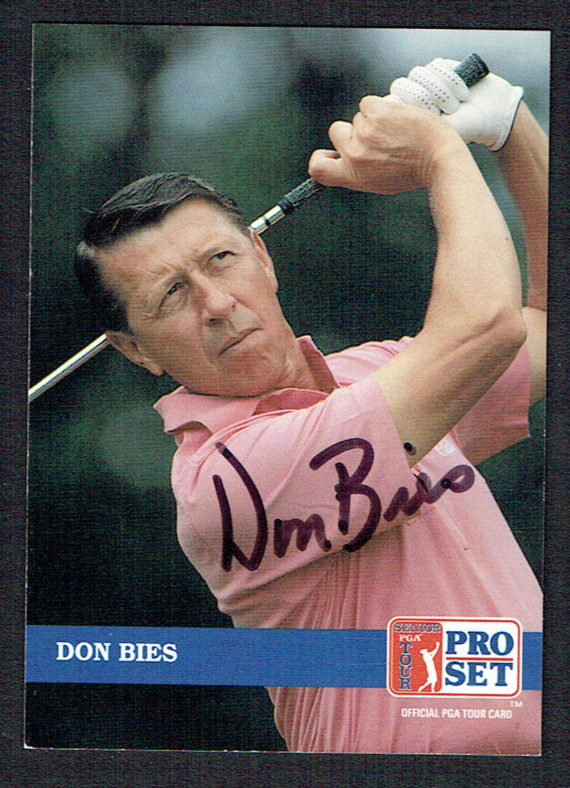Don Bies #232 signed autograph auto 1992 Pro Set Golf Trading Card | eBay