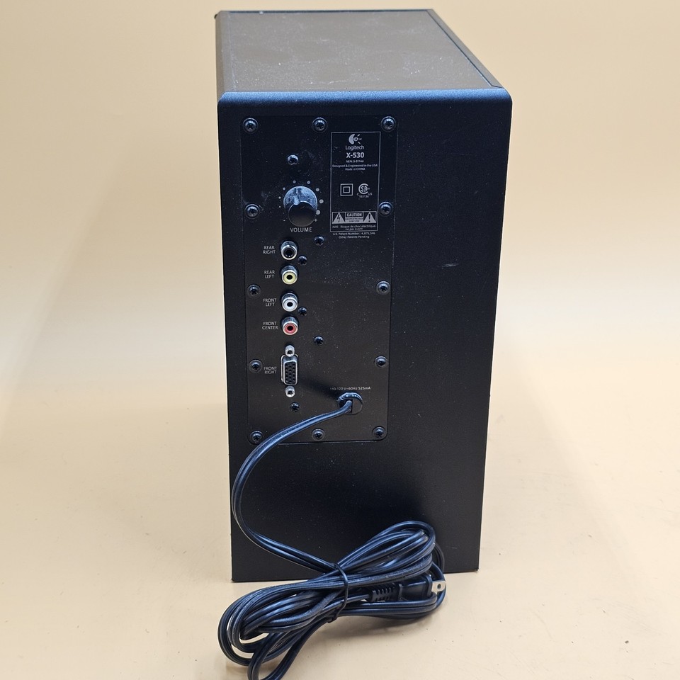 Logitech X-530 5.1 Surround Sound Computer Speaker System - Sub + 5 ...
