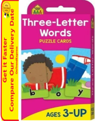 THREE LETTER WORDS Flash Cards Suitable for Ages 3 - Up Kids Learning ...