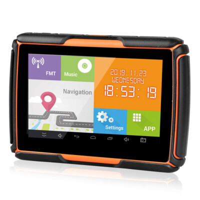 4.3" TFT Android Bluetooth Motorcycle Car GPS Navigation 8GB WiFi SAT ...