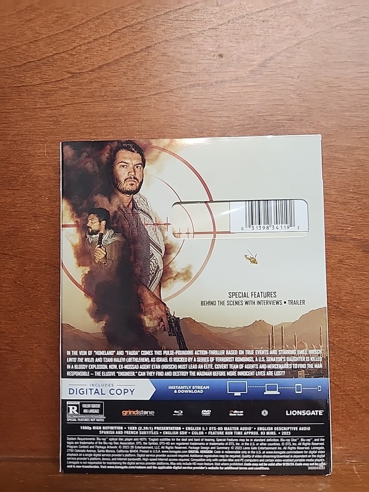 THE ENGINEER Blu-ray + DVD + Digital + RARE Slipcover, Emile Hirsh NEW | eBay