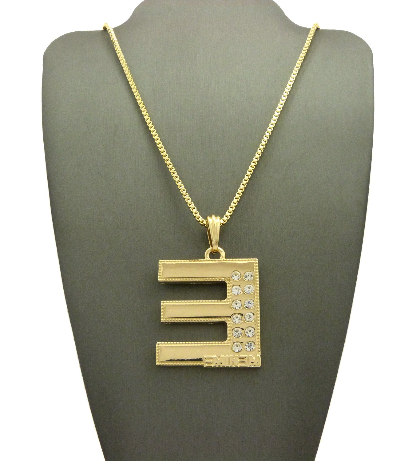 NEW EMINEM PENDANT & 24" 2mm BOX CHAIN* | eBay