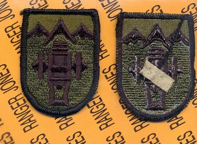 US Army 169th Field Artillery Brigade FA OD Green & Black uniform patch ...