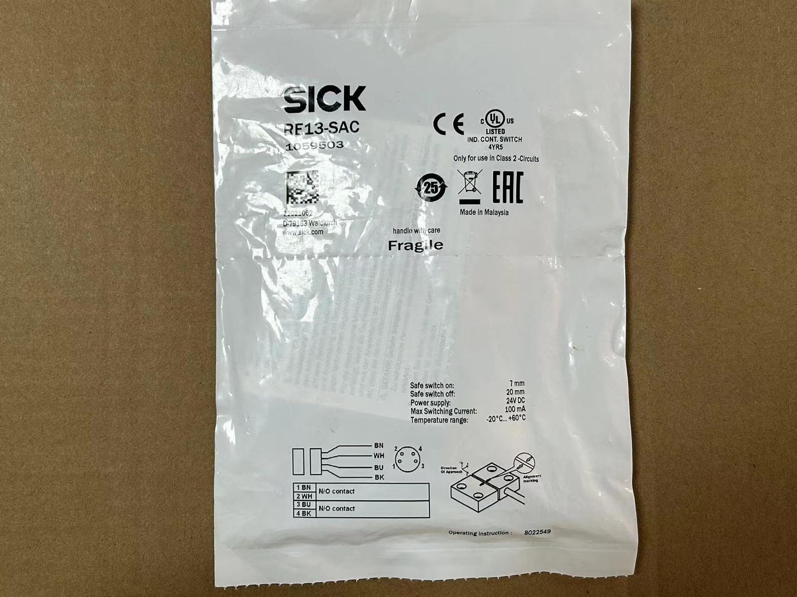 1 PCS SICK 1059503 RE13-SAC Safety switch | eBay