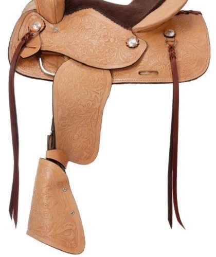 1 Western Horse Saddle Leather Latigo 24" Strings w/D Ring for Trail or ...