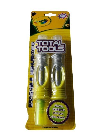 Crayola Total Tools Erasable Highlighters 2pk for sale online | eBay