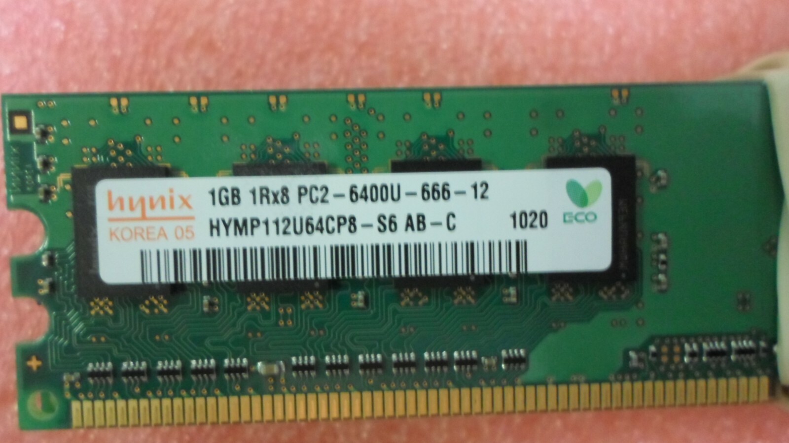 Lot of 10 Dell SNPXG700C/1G Hynix HYMP112U64CP8-S6 PC2-6400U 1GB DDR2 ...