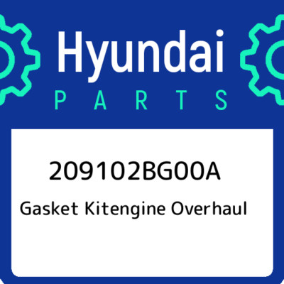 209102BG00A Hyundai Gasket kitengine overhaul 209102BG00A, New Genuine ...