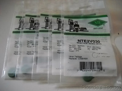 Lot of (5) NTE Electronics Metal Oxide Varistors (MOV), NTE2V030 | eBay
