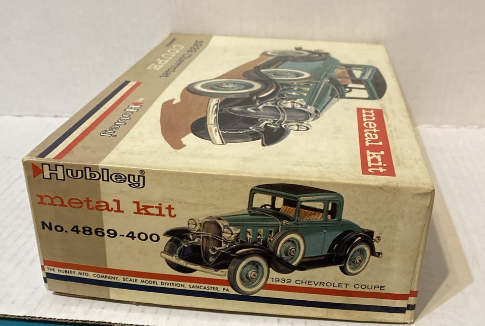 Vintage Hubley Metal Model Kit 1932 Chevrolet Coupe #4869-400 - Open ...