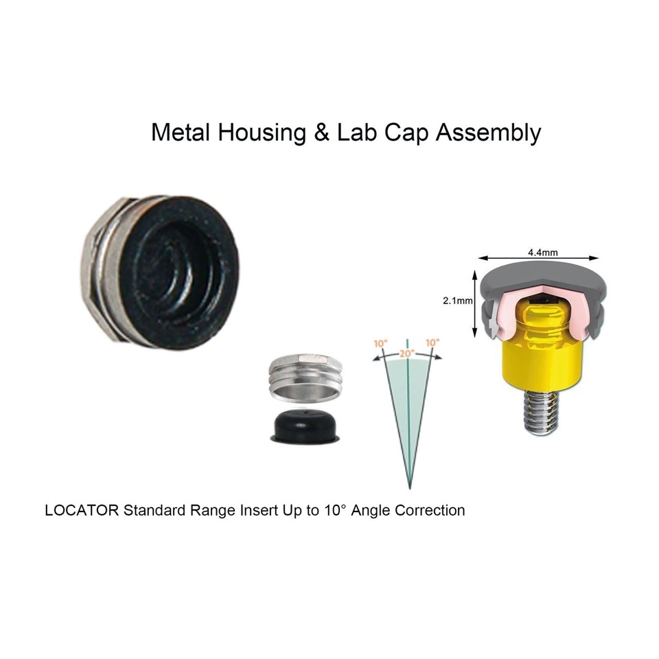 20Pcs US Replacement Male inserts Caps for Locator style abutments ...