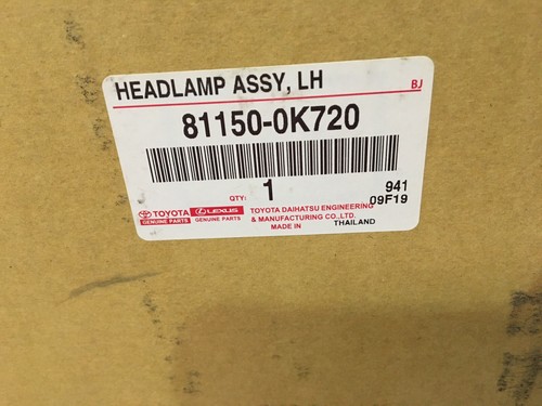 2015-2018 TOYOTA HILUX PAIR OF FRONT LIGHTS N/S+ O/S PT#81110-OK720 ...