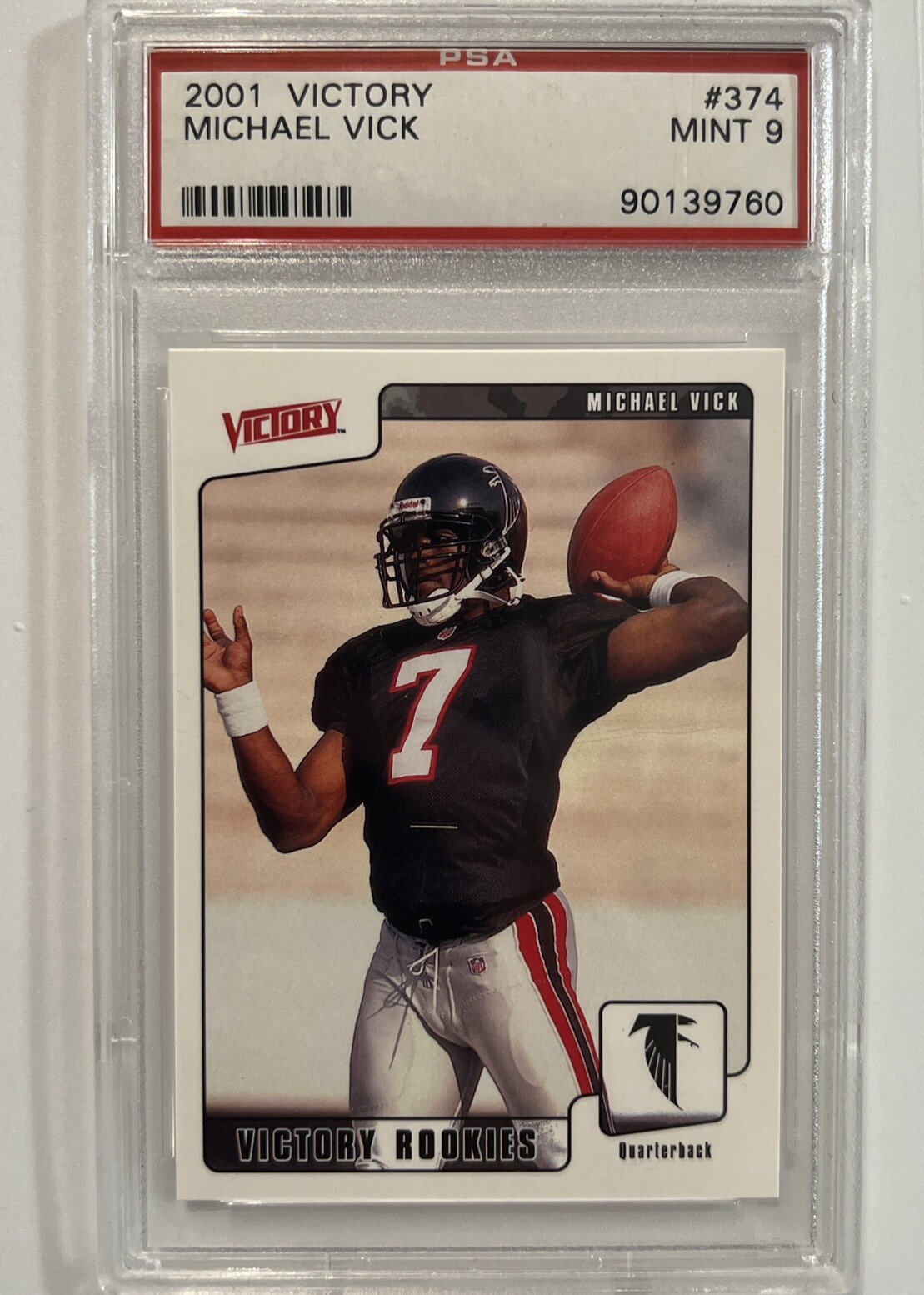 2001 Victory Rookies Michael Vick Football Card #374 Graded PSA 9 | eBay