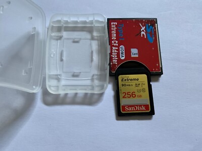 1pcs 256gb SANDISK SDXC compact flash CF TYPE II adapterfor CF DSLR Nikon CANON | eBay