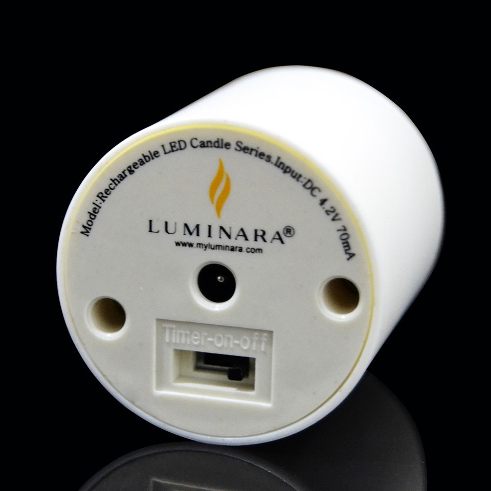 Luminara Rechargeable Tea Lights Moving Flicker Flameless Led Candles ...