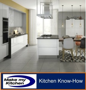 Remo Gloss White Handleless J Pull Kitchen Doors - All Sizes, plinth ...