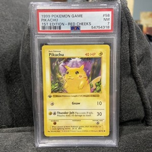 Pikachu 1999 Pokemon Game #58 1st Edition (Red Cheeks) Price Guide ...