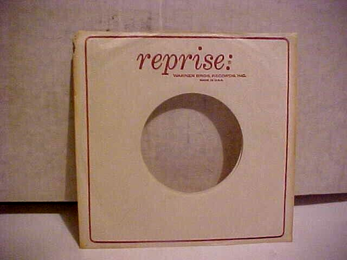 "REPRISE" RECORDS VINTAGE 7 INCH 45 RPM COMPANY SLEEVE ONLY NO RECORD ...