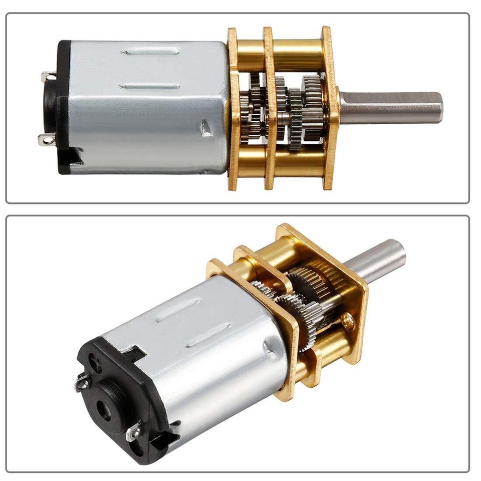 2 PCS DC 12V 30RPM Micro Reduction Gear Box N20 Motor for RC Car DIY ...