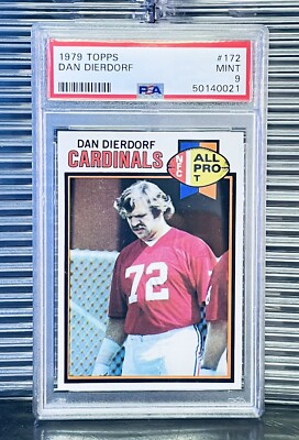 Dan Dierdorf 1979 Topps Rookie All Pro Card #172 PSA 9 MINT Centered ...
