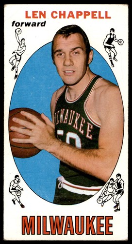 1969-70 TOPPS LEN CHAPPELL RC MILWAUKEE BUCKS #68G | eBay