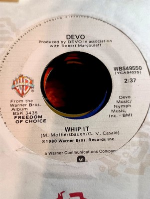 Devo, Whip It ~ 1980 WB 45 +sleeve | eBay