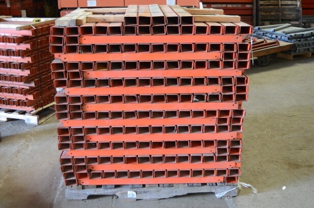 Pallet Racking Supports for 44" deep Uprights 40" overall length LOT OF ...
