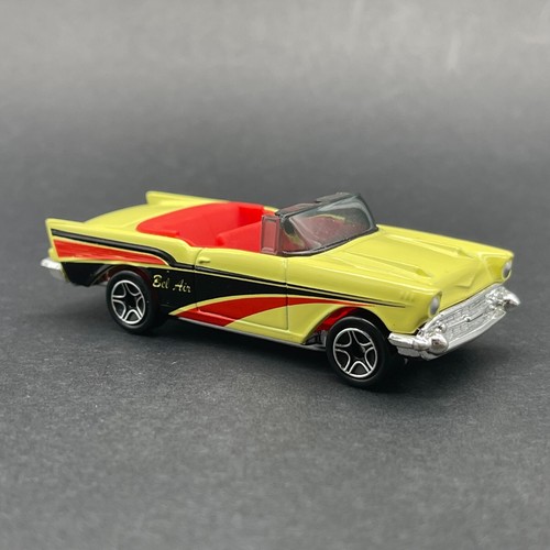 Matchbox 1957 '57 Chevrolet Chevy Bel Air Convertible Car Yellow ...