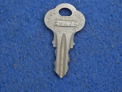 vintage coin op key: Chicago Lock key CM 475 | eBay