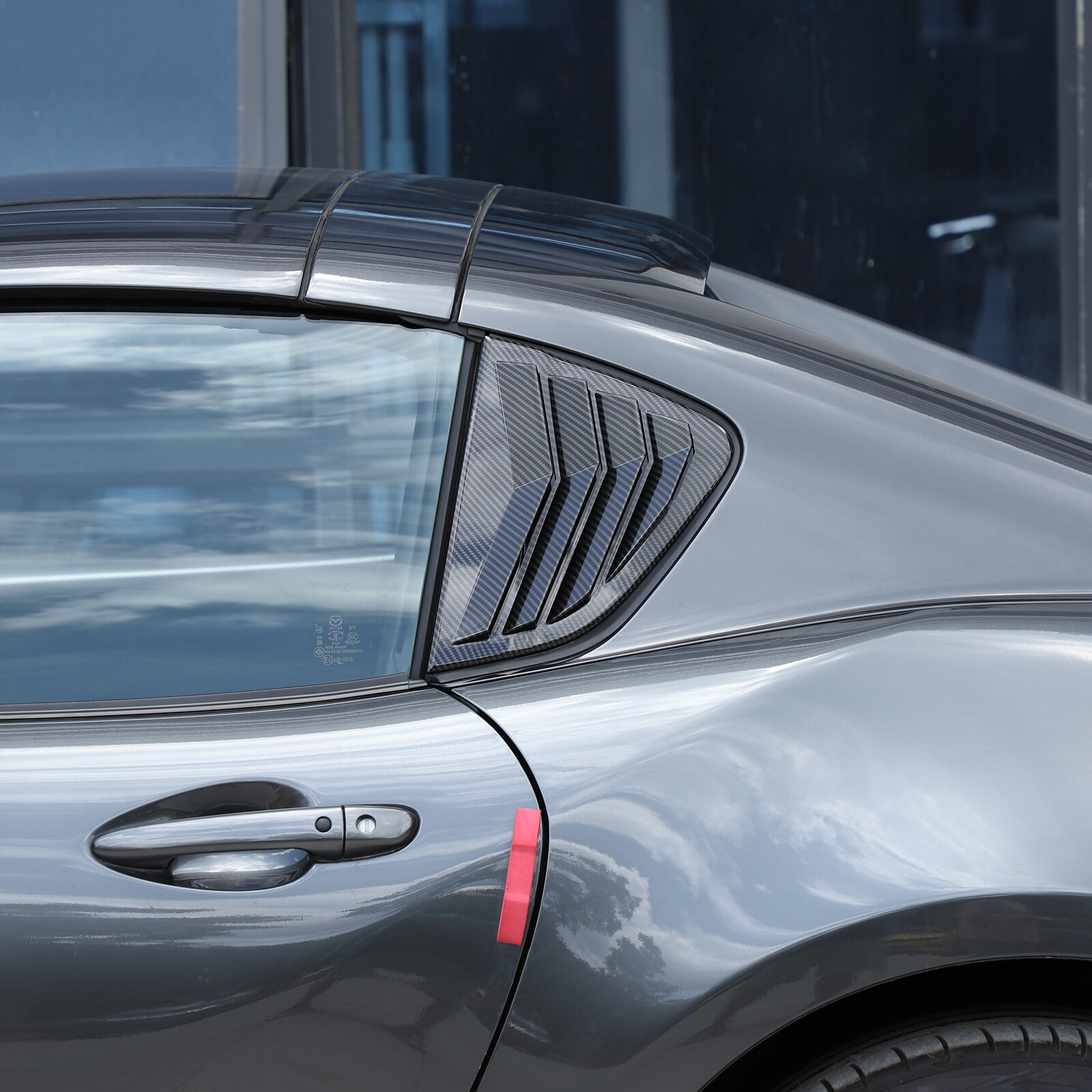 Carbon Fiber Rear Side Window Louver Shutter Cover Trim For Mazda MX-5 ...