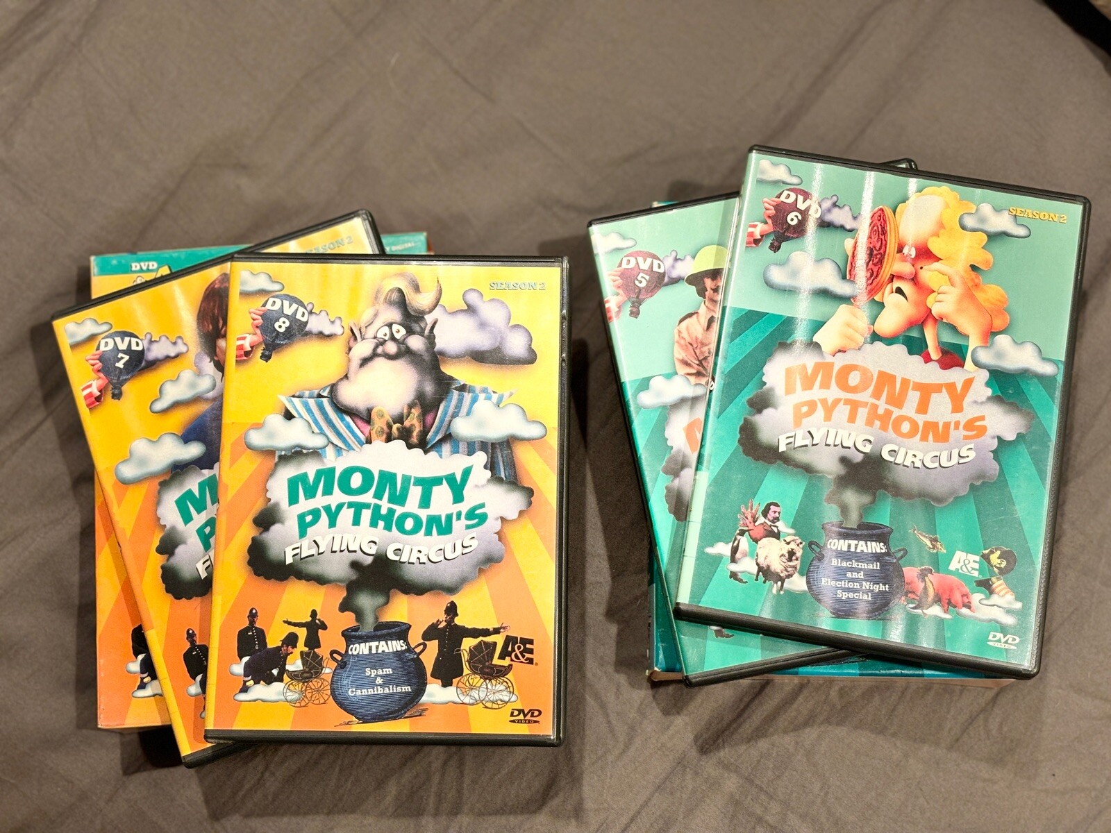 New Monty Python's Flying Circus Season 2 DVD sets 3 and 4! Yay! 4 DVDs ...
