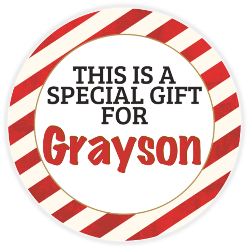This is a Special Gift for Grayson - Circle Sticker Decal 3 Inch ...