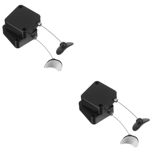 2 Pack Automatic Telescopic Cable Lock Tether Security Retractable ...