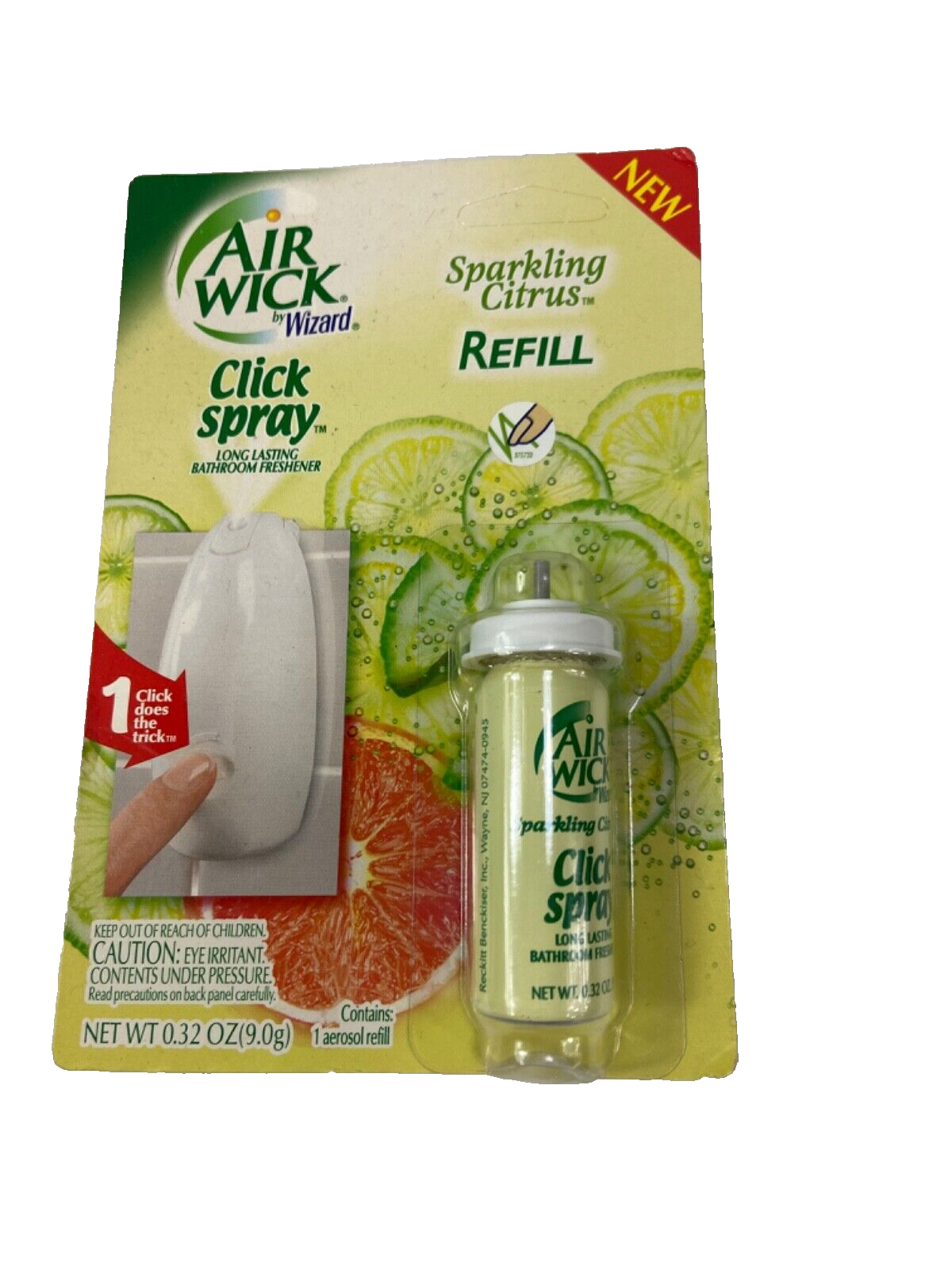Wizard Air Wick Click Spray Sparkling Citrus .32 oz Refill and used ...