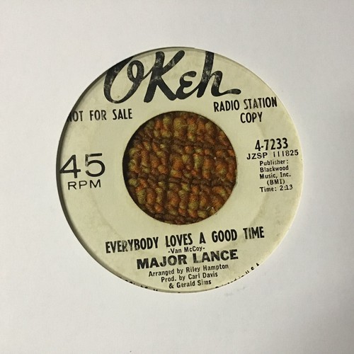 45 RPM Major Lance OKEH DJ 7233 Everybody Loves a Good Time VG | eBay