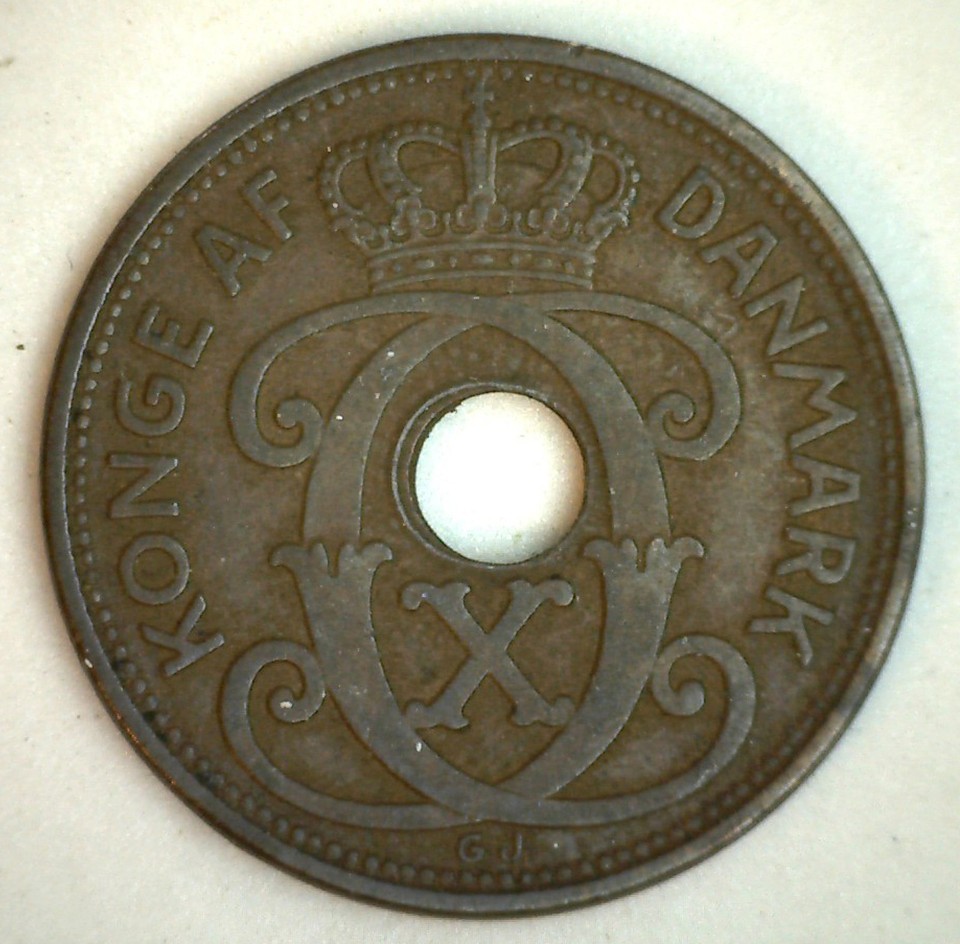 1928 Bronze Denmark 2 Ore Danish Coin | eBay