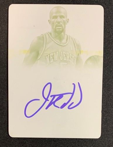 Jason Kidd 2013 Panini Flawless Signed Card Printing Plate Auto JSA COA ...
