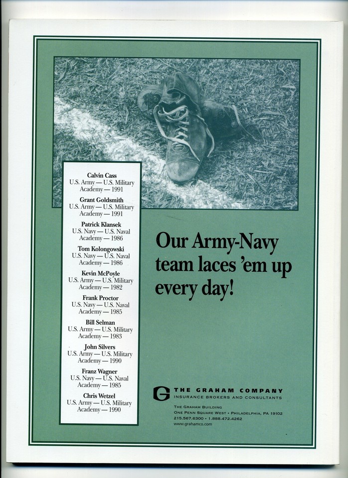 December 7 2002 ARMY vs NAVY Football Game Program M352 | eBay