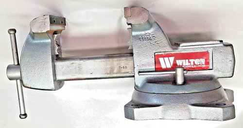 Vise, WILTON Heavy Duty, 5" Wide Jaws Swivel Bench Vise, Opens to 5-1/2 ...