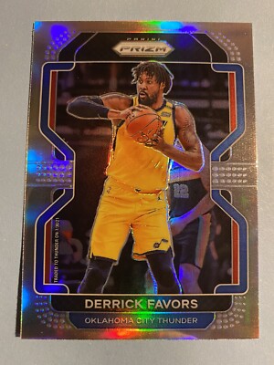 2021-22 Prizm Basketball Derrick Favors Silver Holo Prizm Houston ...
