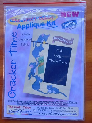 Creative Appliqué Sewing Pattern W Fabric Cracker Time Quilt Patchwork ...