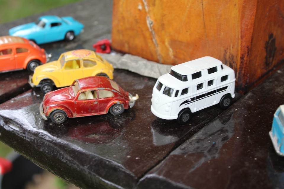 Vintage Zylmex Volkswagen VW Drag Van Matchbox Beetle Bus Volvo Toy Car ...