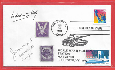 James Burt & Michael Daly Medal of Honor Recipients WW 2 SIGNED FDC | eBay