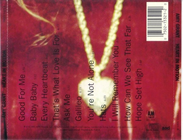 Amy Grant – Heart In Motion Audio CD (1991) | eBay